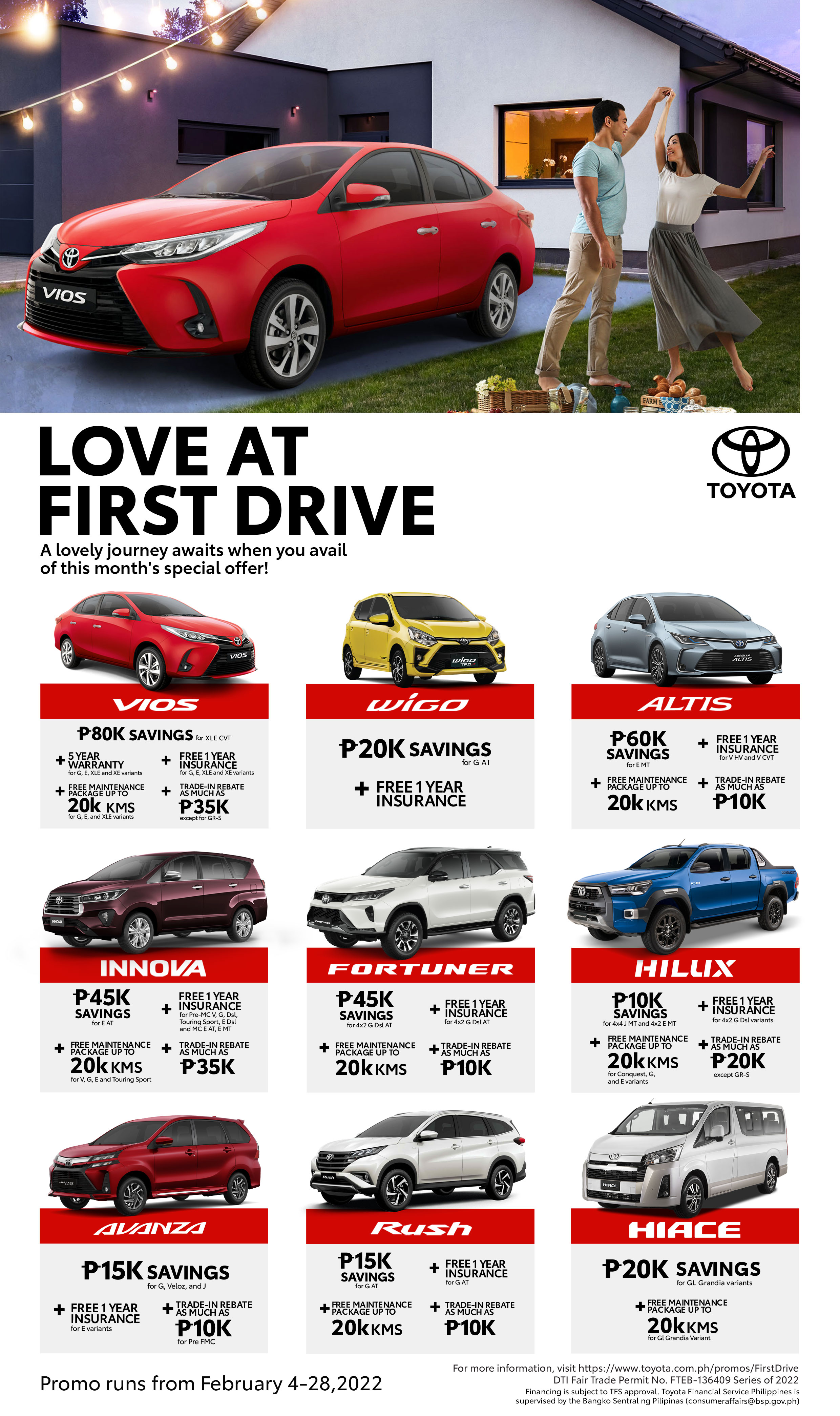 It’s Love at First Drive with Toyota this February | Toyota Motor Ph