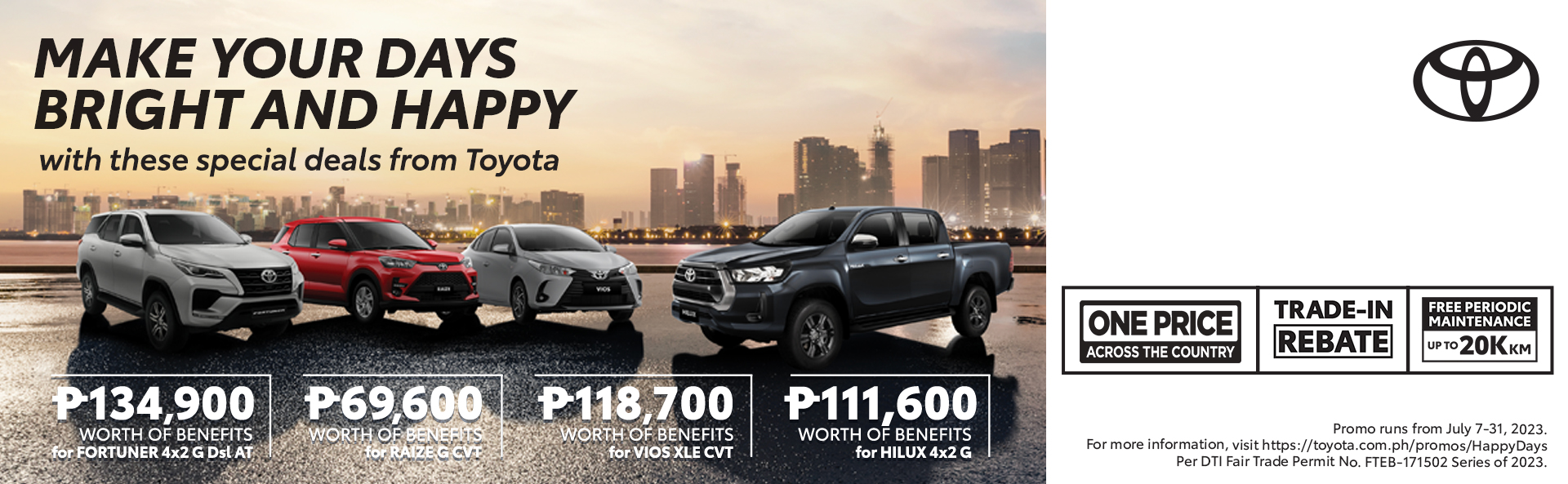 Toyota Motor Philippines Promos - Tag 2023 | Toyota Motor Philippines