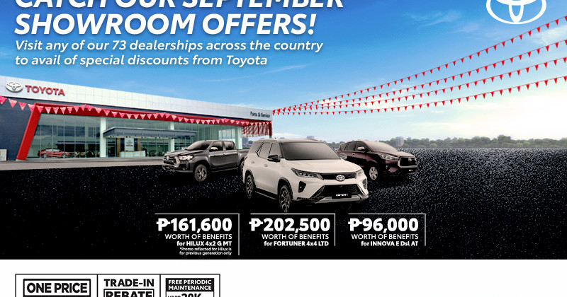 Showroom Offers | Toyota Motor Philippines
