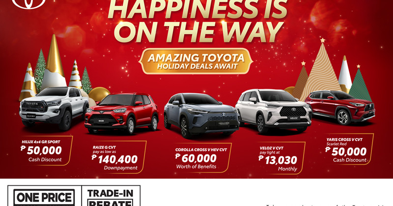 Happiness is on the way this December for Toyota customers